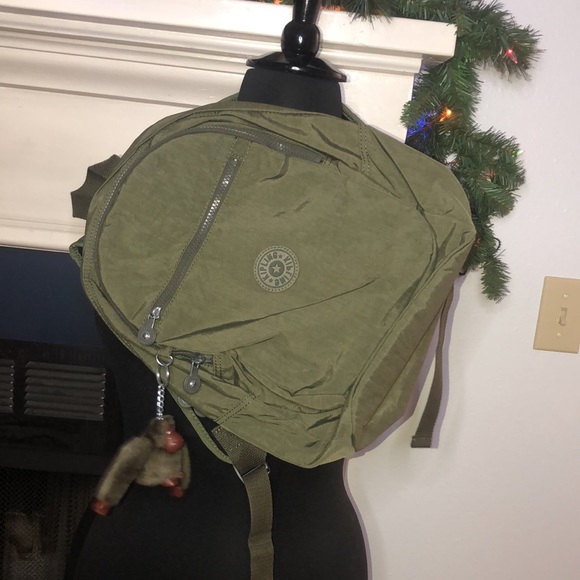 Kipling | Bags | Kipling Med Size Backpack Green | Poshmark